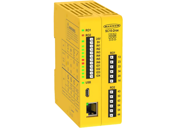 SC10-2 Safety Controller - Banner Engineering | Mouser