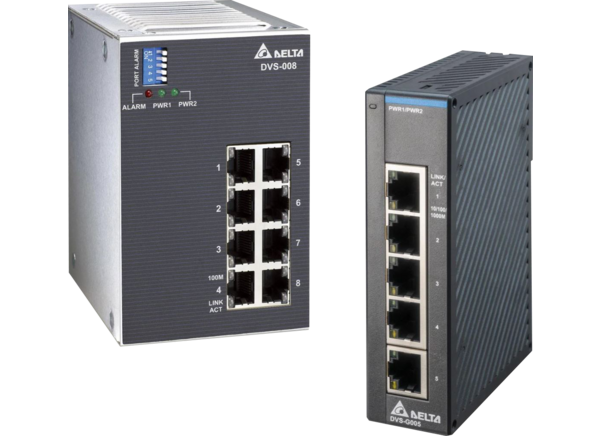 Unmanaged Industrial Fast Ethernet Switches - Delta | Mouser