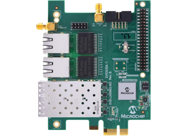 EVB-LAN9662-NIC Evaluation Board - Microchip Technology | Mouser