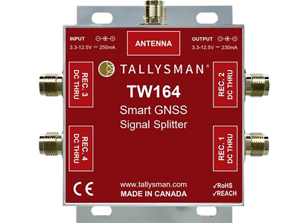 TW16x 4-Port Smart Power GNSS Signal Splitters - Tallysman | Mouser
