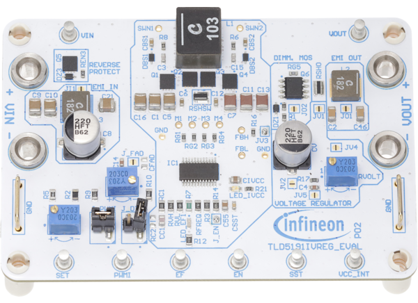 TLD5191IVREG_EVAL Evaluation Board - Infineon Technologies | Mouser