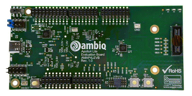 Apollo4 Lite Evaluation Board - Ambiq | Mouser