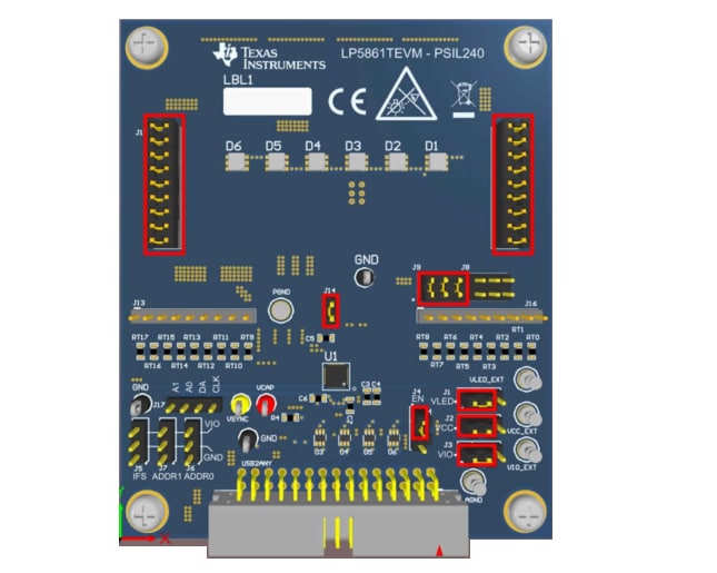 LP5861TEVM Evaluation Module - TI | Mouser