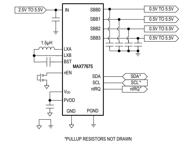 MAX77675 SIMO PMIC - Analog Devices / Maxim Integrated | Mouser