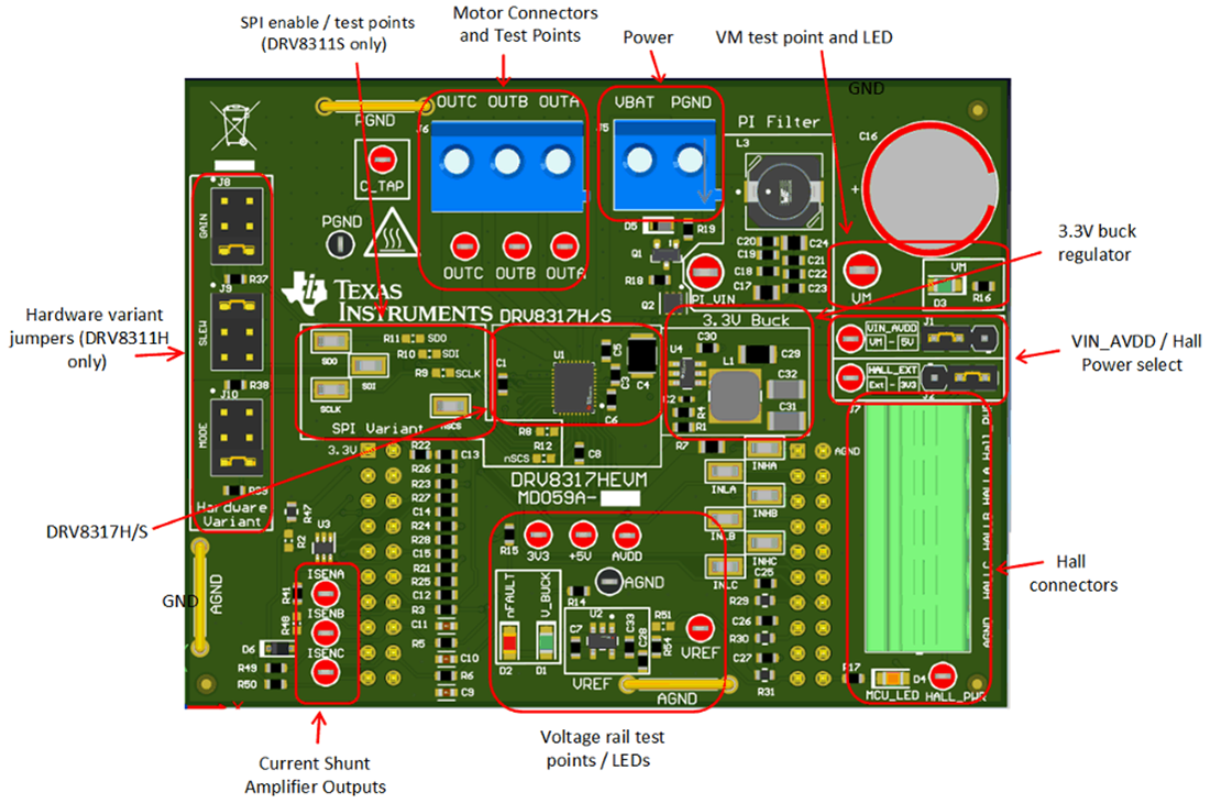DRV8317HEVM Driver Evaluation Module (EVM) - TI | Mouser