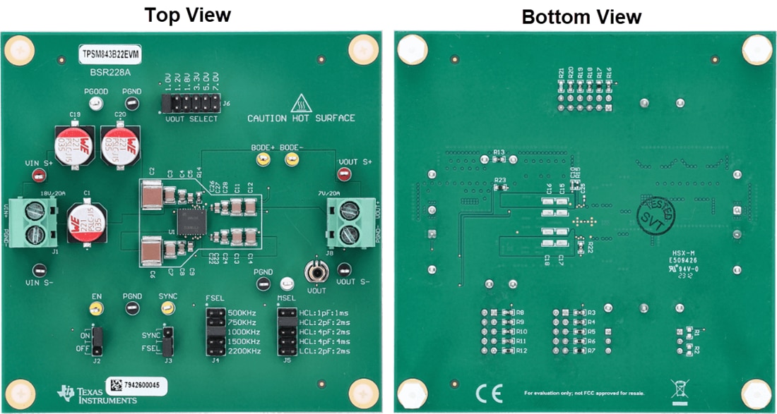 TPSM843B22EVM Power Module Evaluation Module - TI | Mouser