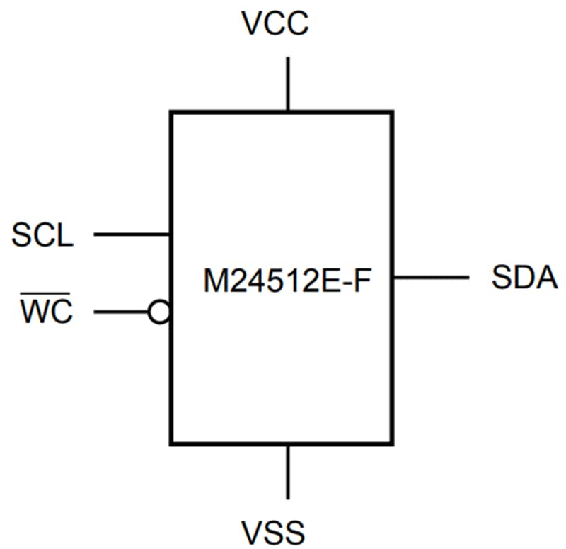 M24512E-F 512Kbit Serial I²C BUS EEPROM - STMicro | Mouser