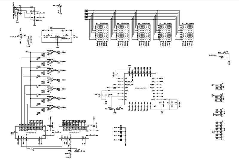 STEVAL-LLL013V1 7x25 LED Matrix Board - STMicro | Mouser