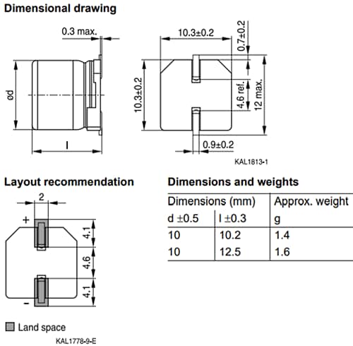 B40930 Hybrid Polymer Aluminum Electrolytic Caps - EPCOS / TDK | Mouser