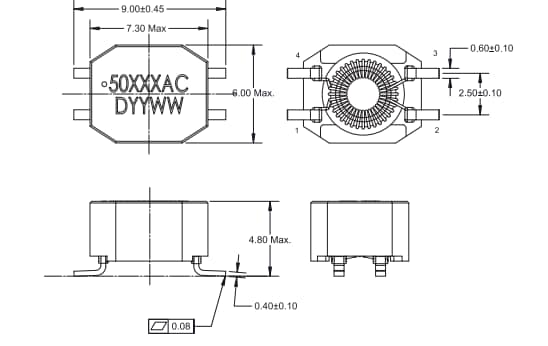 5000A Surface Mount Common Mode Chokes - Murata | Mouser