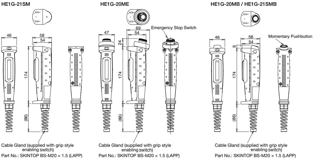 HE1G Three-position Grip Switches - IDEC | Mouser