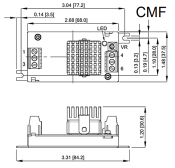 EC5SBW-C(D)MF 4:1 Input Isolated DC-DC Converters - Cincon | Mouser