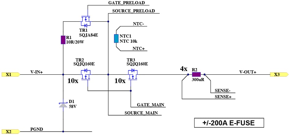 48V Resettable eFuse Reference Design - Vishay | Mouser