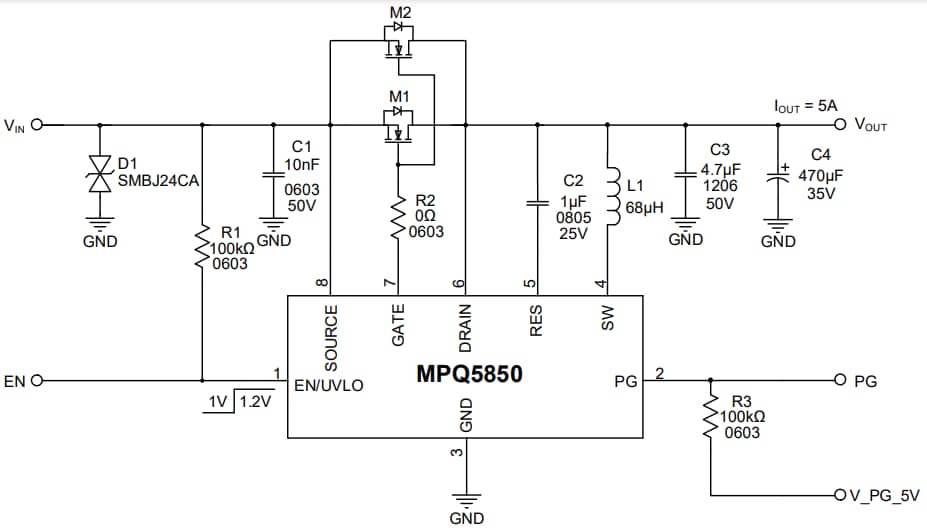 EVQ5850-J-00A Evaluation Board - MPS | Mouser