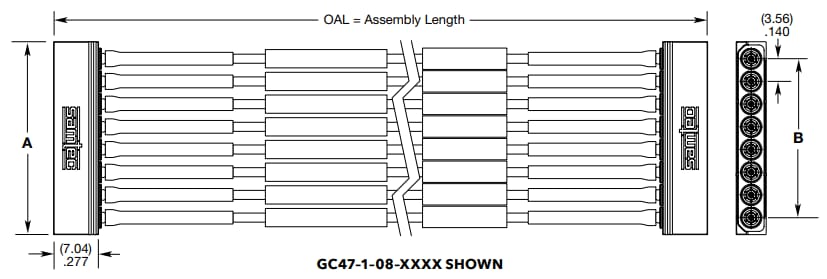 GC47 Magnum RF™ SMPM Ganged Cable Assemblies - Samtec | Mouser