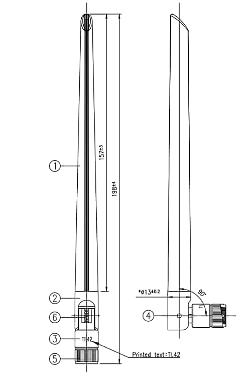 400MHz-470MHz Terminal Mount Antennas - Taoglas | Mouser