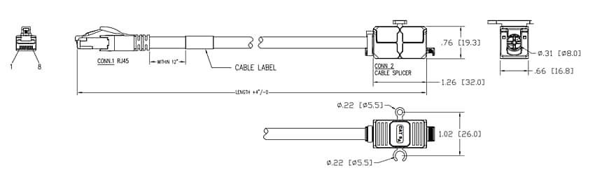 Stewart WAP Extension Cables - Bel | Mouser