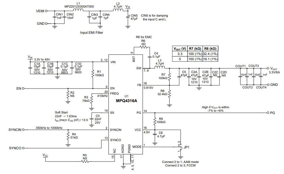 EVQ4316A-R-01A Evaluation Board - MPS | Mouser