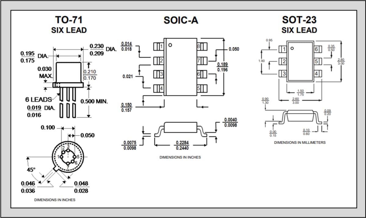 LSK489 Dual N-Channel JFETs - Linear Integrated Systems | Mouser