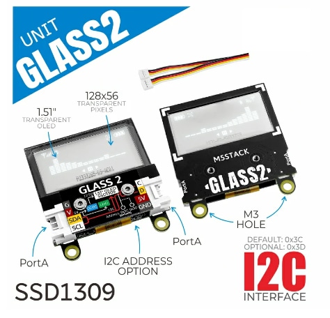 U158-B Glass2 Unit - M5Stack | Mouser
