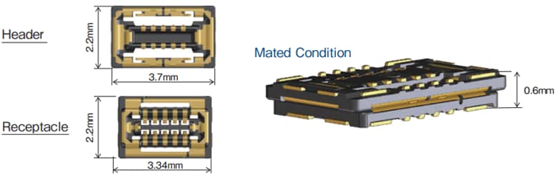 BM56 Series 0.35mm-Pitch FPC-to-Board Connectors - Hirose | Mouser