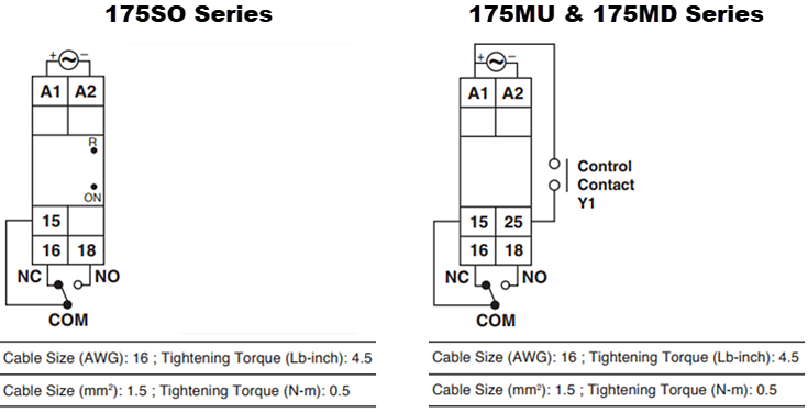 175 Series DIN-Rail Timers - ATC Automatic Timing & Controls | Mouser