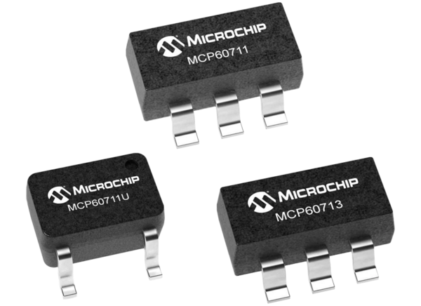 MCP60711/1U/3 10MHz Precision Op Amps - Microchip Technology | Mouser