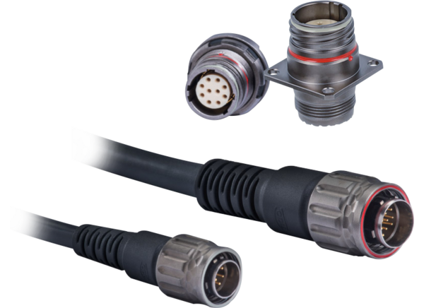 AMC® Series T Square Flange Connectors - ODU | Mouser