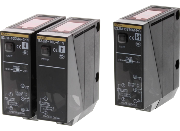 E3JM Built-In Power Supply Photoelectric Sensors - Omron Industrial Automation | Mouser