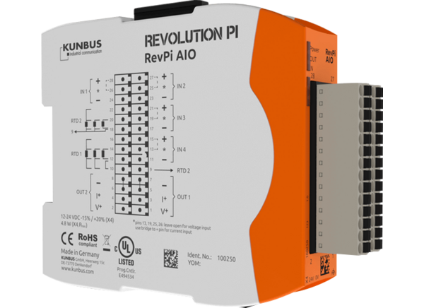 RevPi Analog IO (AIO) Module - KUNBUS | Mouser