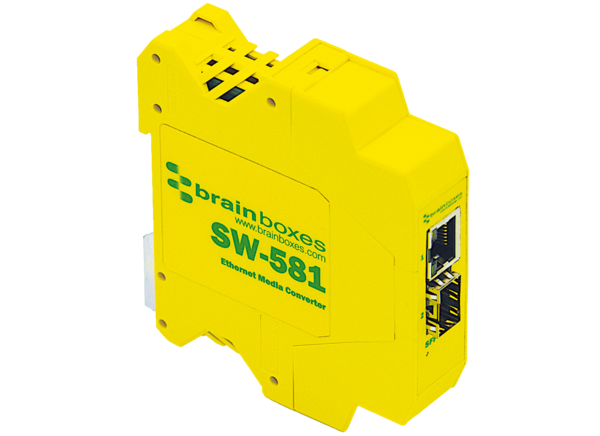 SW-581 Industrial Gigabit SFP Media Converter - Brainboxes | Mouser