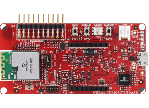 WBZ351 Curiosity Board (EV19J06A) - Microchip Technology | Mouser