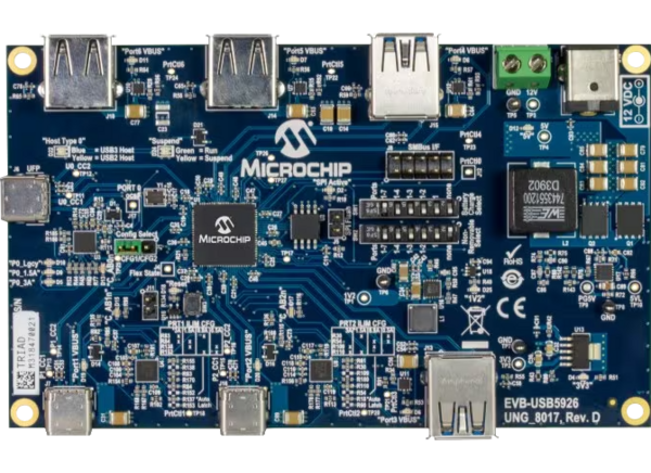 EVB-USB5926 SmartHub Evaluation Board - Microchip Technology | Mouser