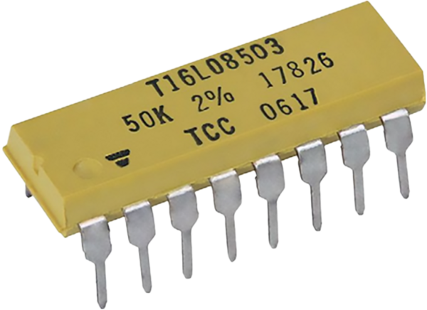 T16L Thick Film Resistor Network - Vishay / Techno | Mouser
