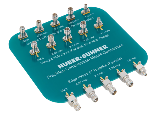 Precision Compression-Mount PCB Connectors - HUBER+SUHNER | Mouser