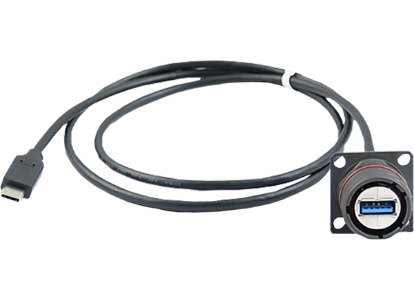 USB-A to USB-C Adapters for Harsh Environments - Amphenol Socapex | Mouser