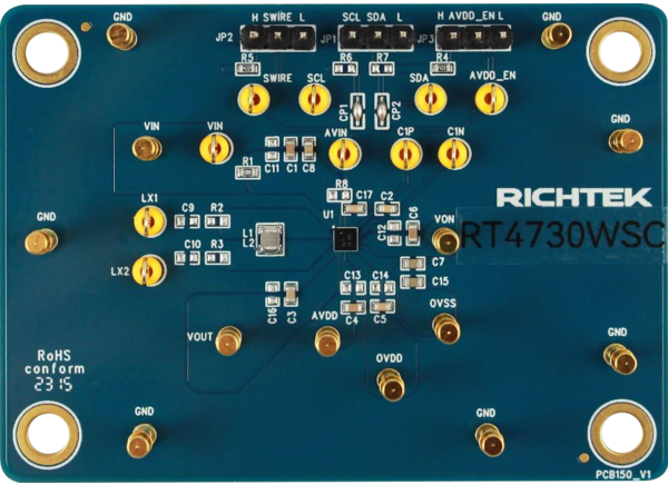 RT4730 Evaluation Board - Richtek | Mouser