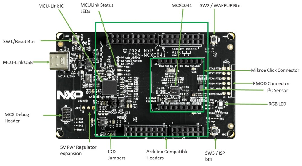 FRDM-MCXC041 Development Board - NXP Semiconductors | Mouser
