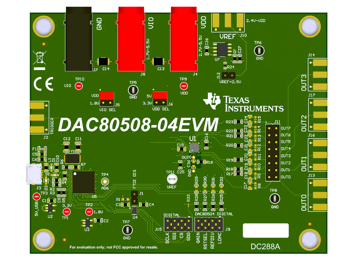 DAC80508-04EVM Evaluation Module - TI | Mouser