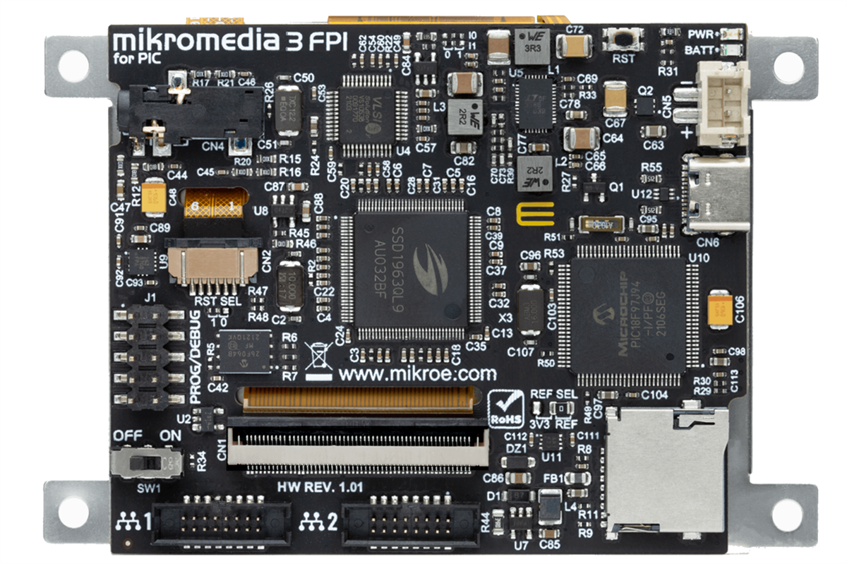 Mikromedia 3 for PIC Resistive with Frame - Mikroe | Mouser