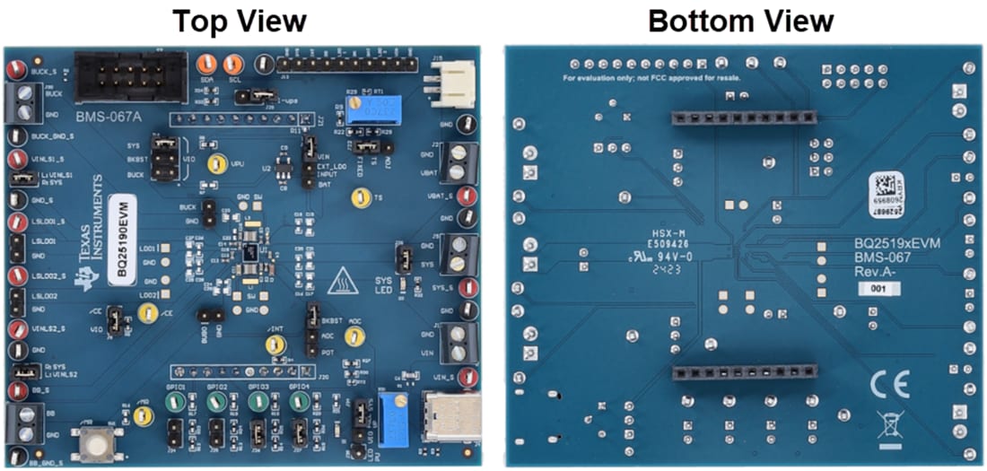 bq25190EVM Evaluation Module (EVM) - TI | Mouser