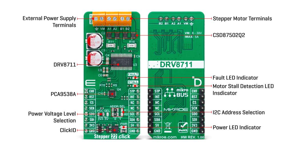 Stepper 22 Click - Mikroe | Mouser