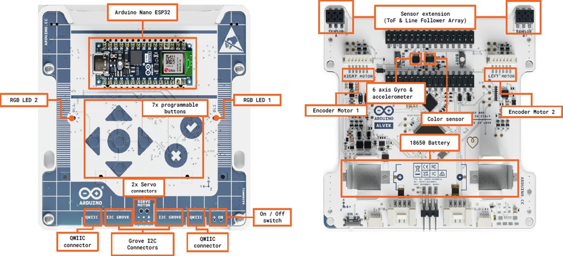 AKX00066 Alvik Robot - Arduino | Mouser