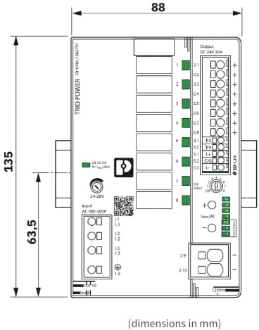 TRIO3 One-/Three-Phase & Coated Power Supplies - Phoenix Contact | Mouser