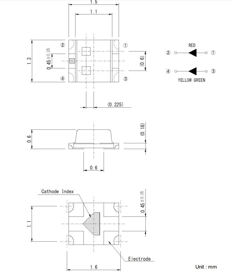 SML-522MUSW Chip LED - ROHM | Mouser