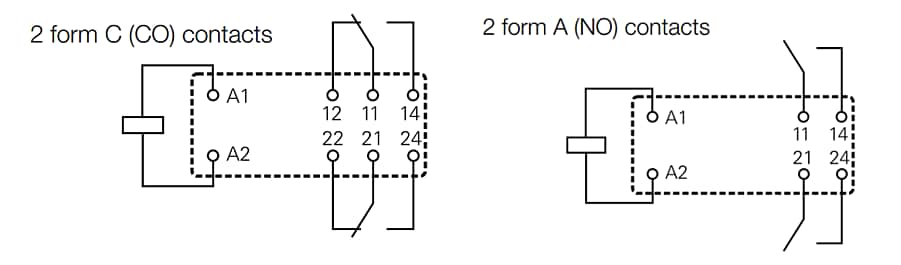 RT2 General Purpose Power PCB Relays - TE Connectivity / Schrack | Mouser