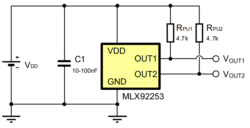 MLX92253 Hall-Effect Dual Latch Sensor - Melexis | Mouser