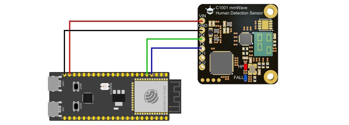 Sen0623 C1001 Mmwave Human Detection Sensor Dfrobot Mouser 