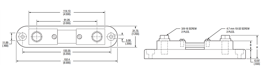 RSN Riedon™ DC Ammeter Shunt Resistors - Bourns | Mouser