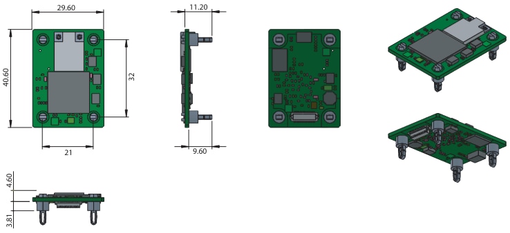 WLNNA-XX-DP551 Wi-Fi® Dual Band Embedded Modules - Advantech | Mouser